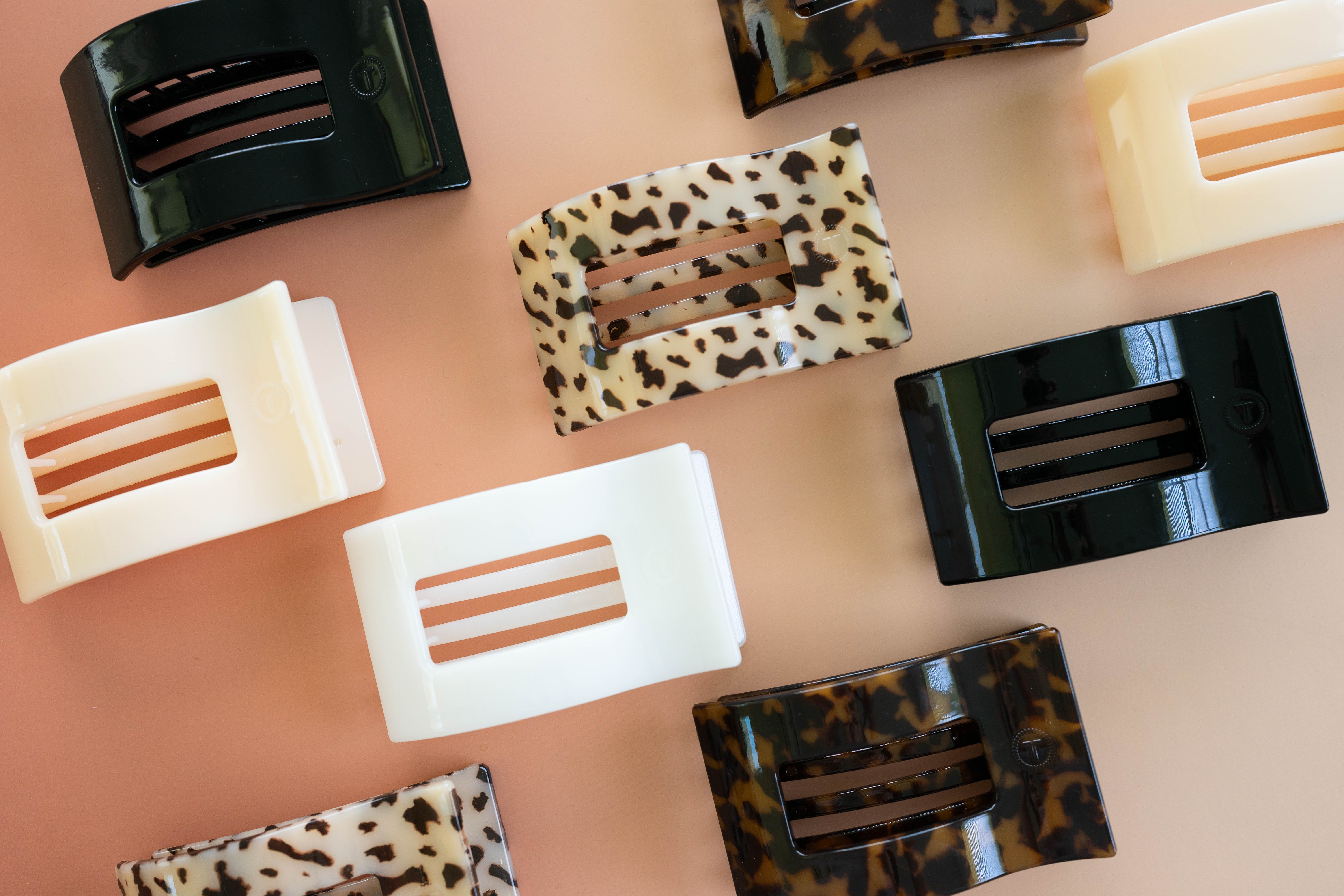 Medium Rectangle Flat Hair Clips | TELETIES