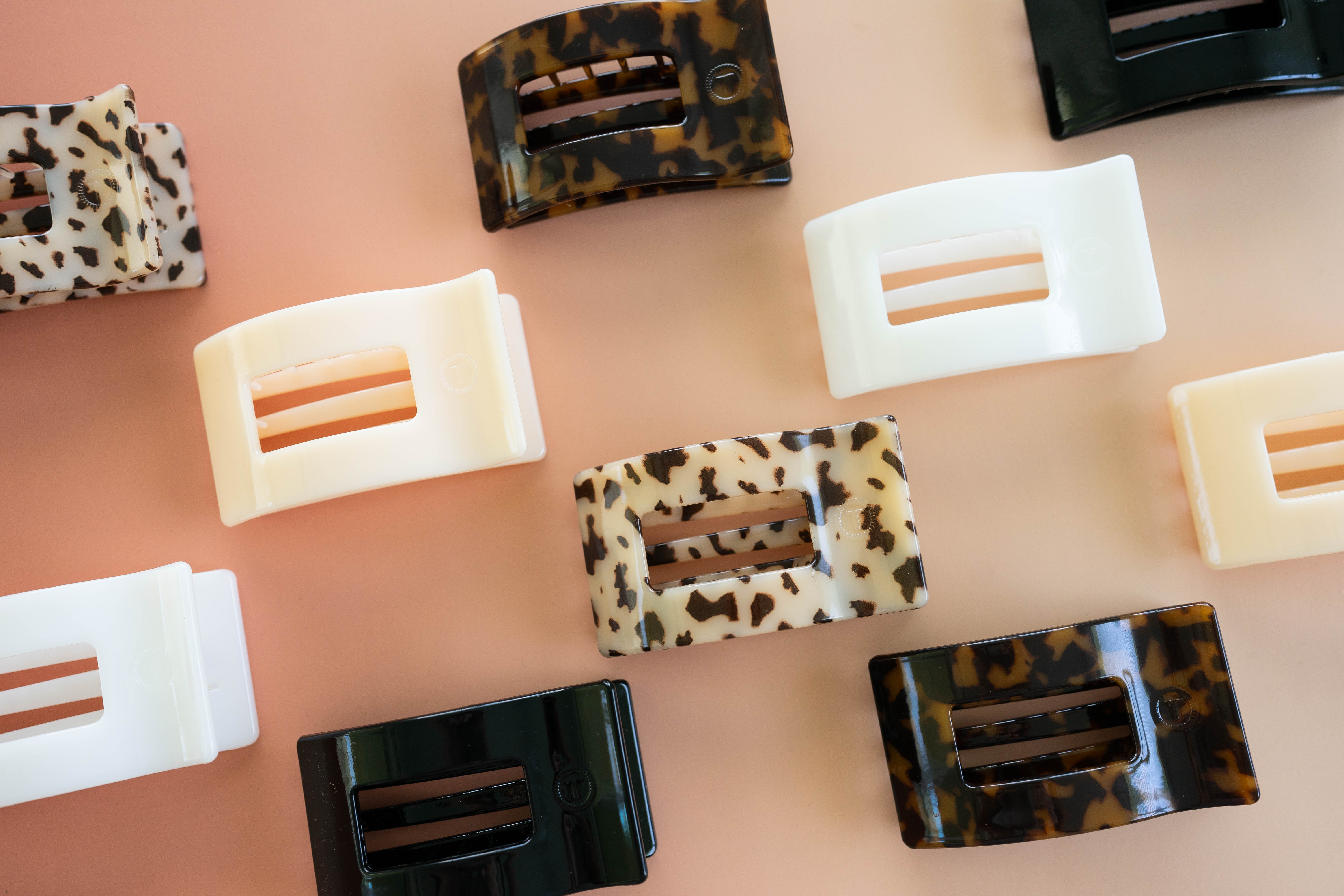 Small Rectangle Flat Hair Clips for Short Hair | TELETIES