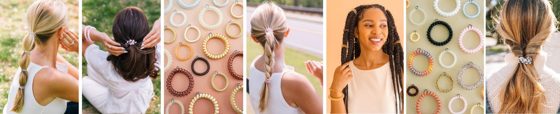 Spiral Hair Ties: No-Pull, No-Damage for All Hair Types – TELETIES