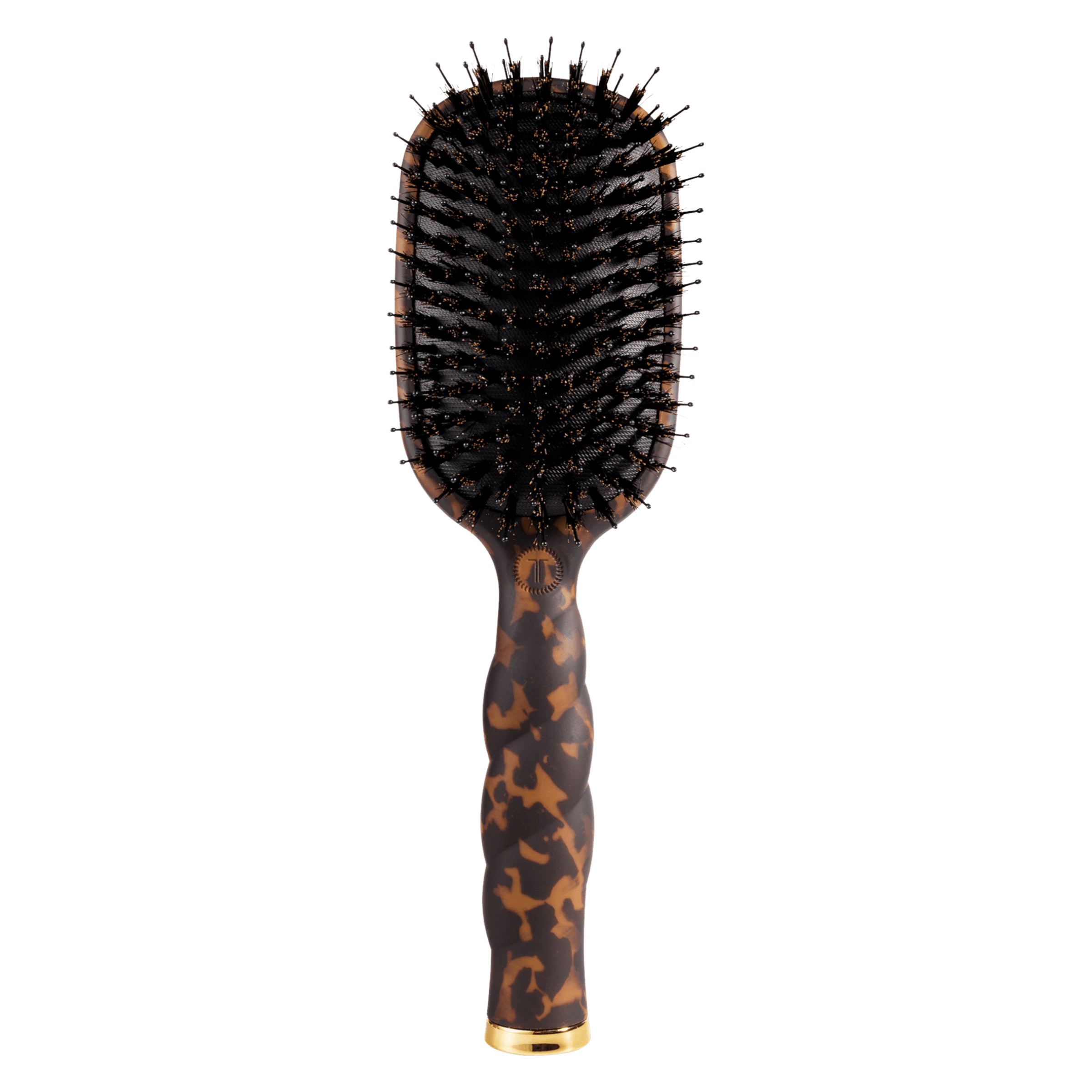 Boar Bristle Hair Brush - Tortoise in Brown and Black | TELETIES