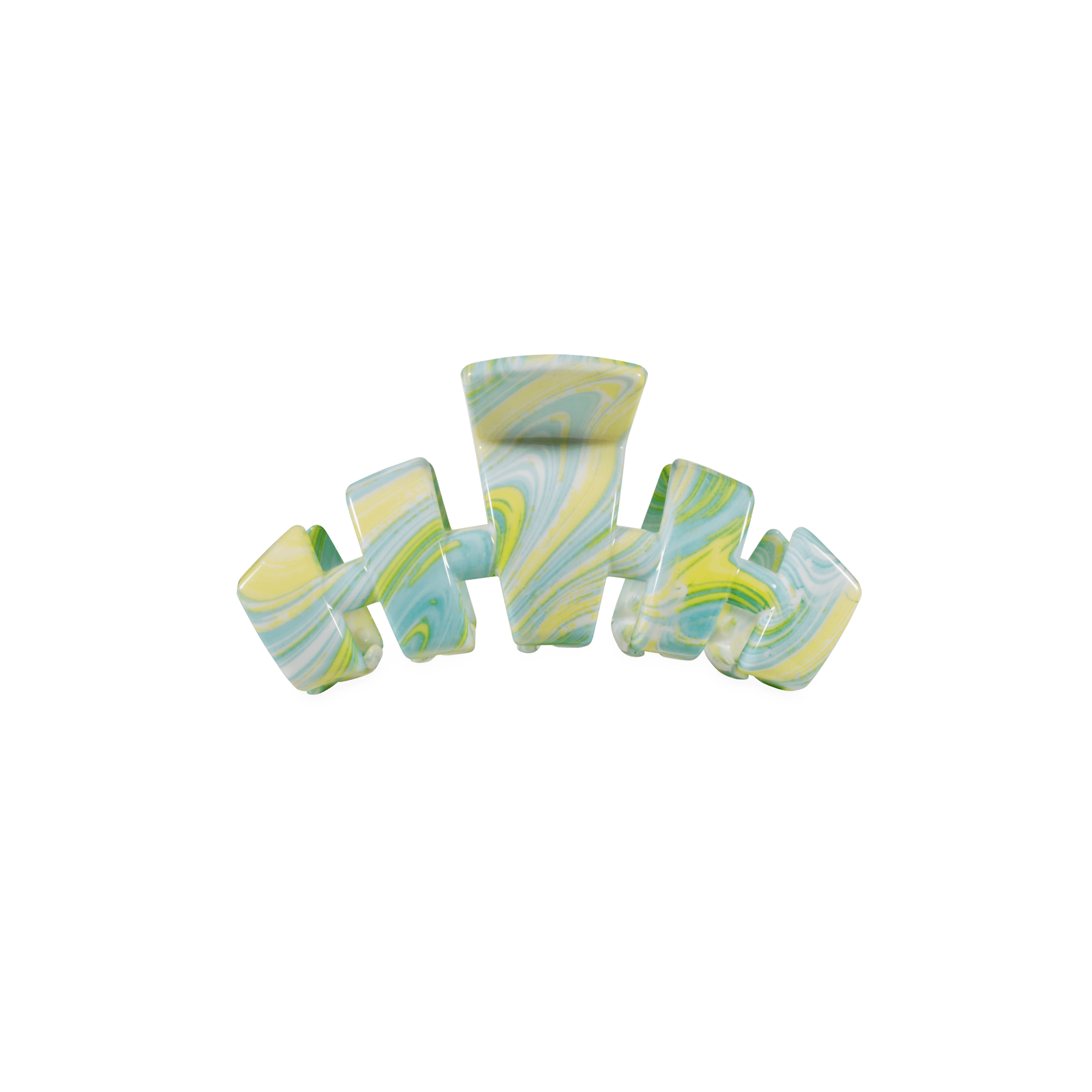 Classic By the Sea Shore Tiny Claw Clip in Green | TELETIES