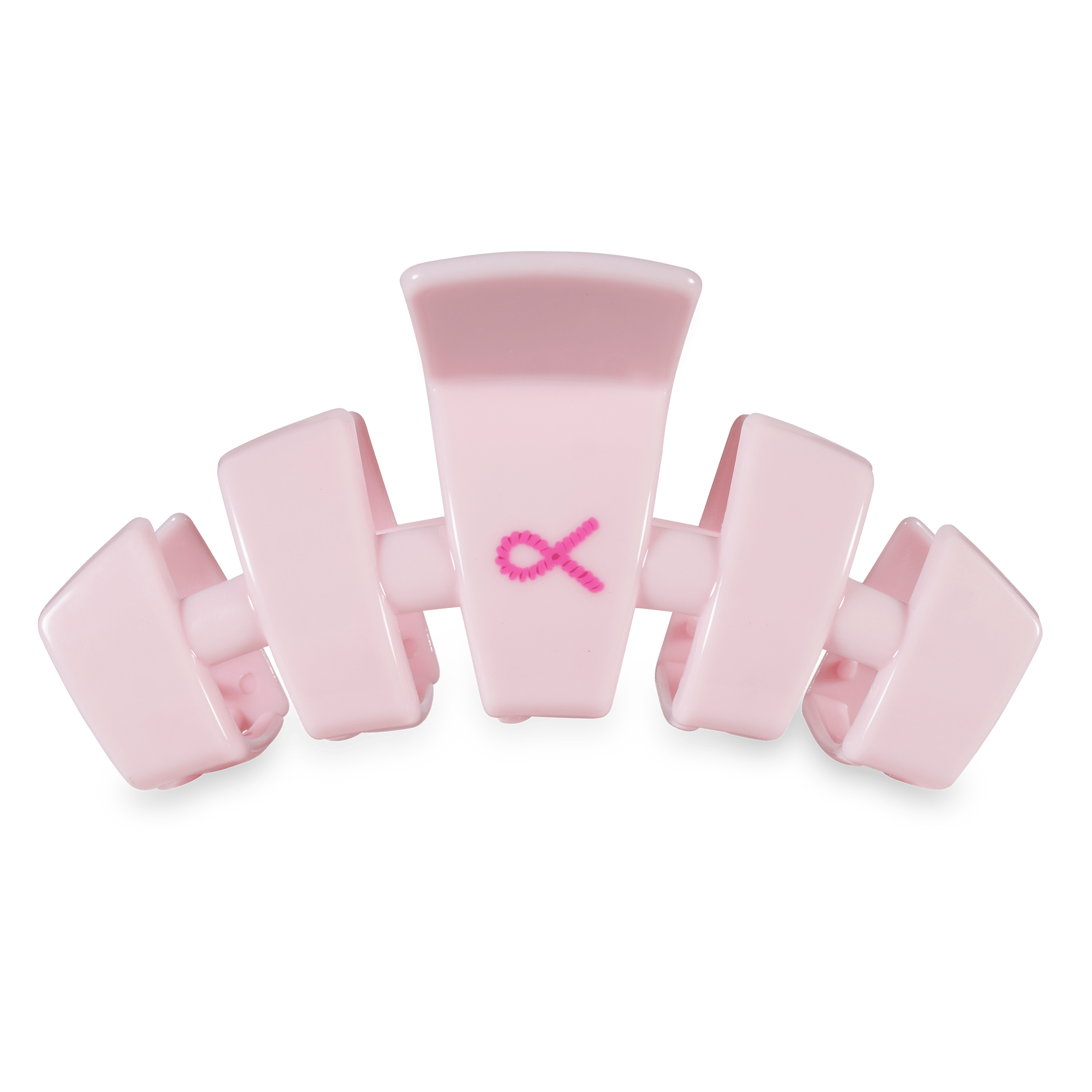 Classic Pink Ribbon Power Large Hair Clip in Pink | TELETIES