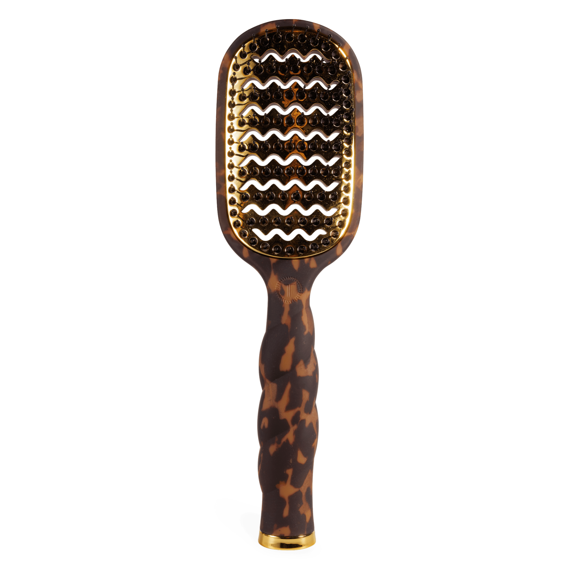 Vented Hair Brush - Tortoise in Brown and Black | TELETIES